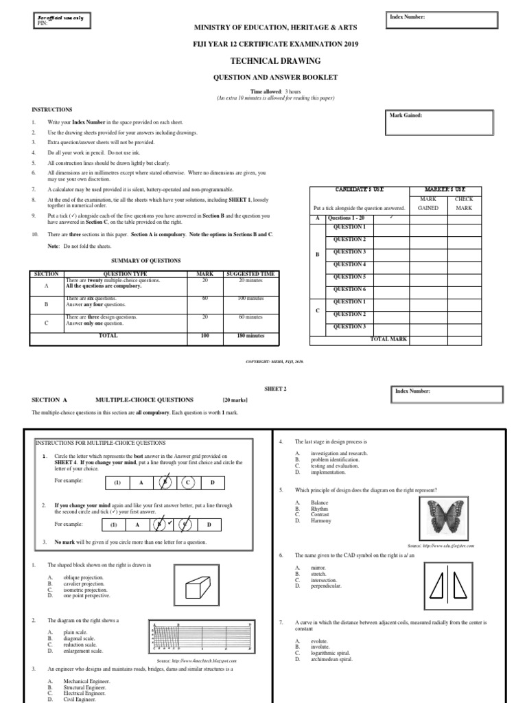 Technical Drawing: Ministry of Education, Heritage & Arts Fiji Year 12 ...