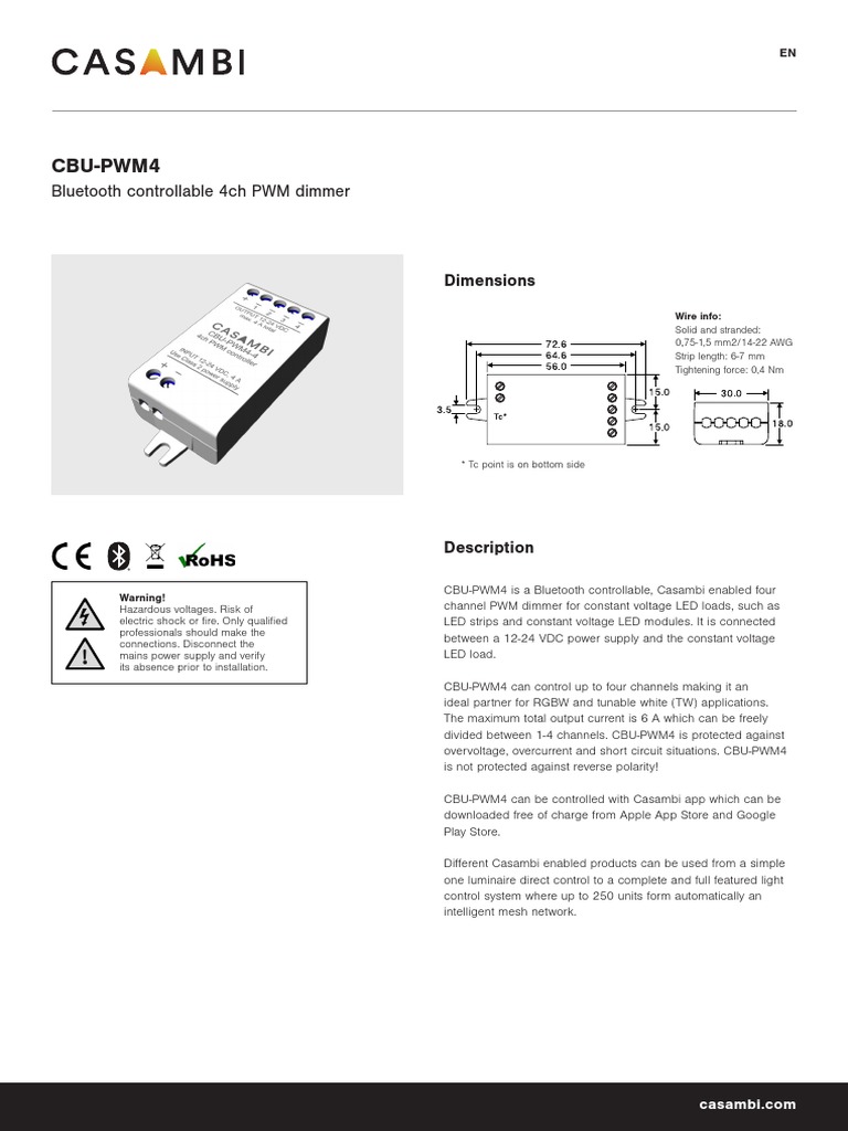 Cbu Pwm4 Data-Sheet Eu en 2 0 | PDF | Power Supply | Ios