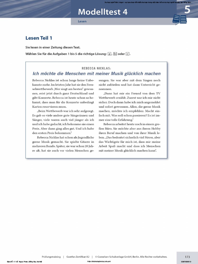 Modelltest 4 (PTR) | PDF