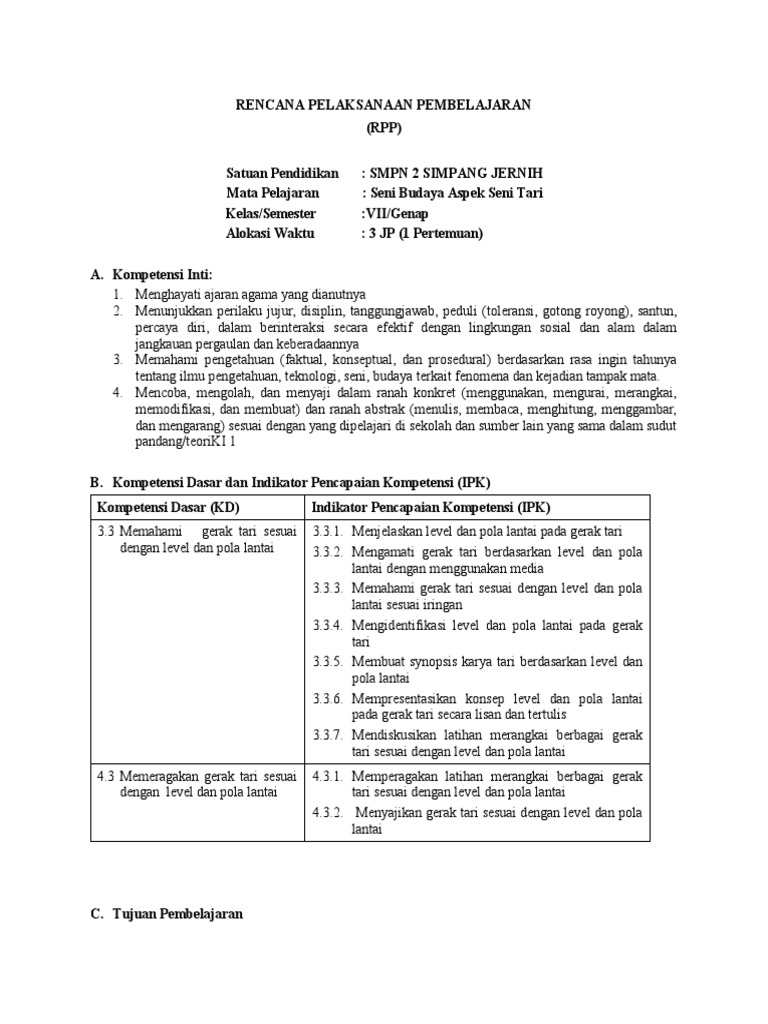RPP Pertemuan 4 | PDF