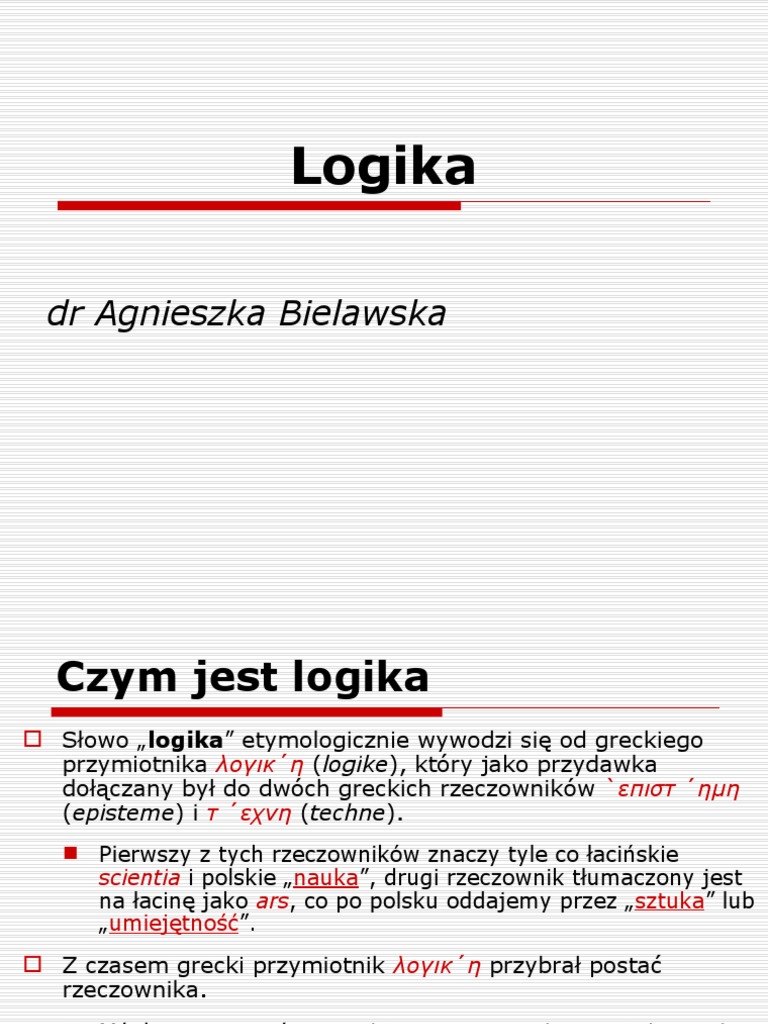 Logika, Cwiczenia | PDF