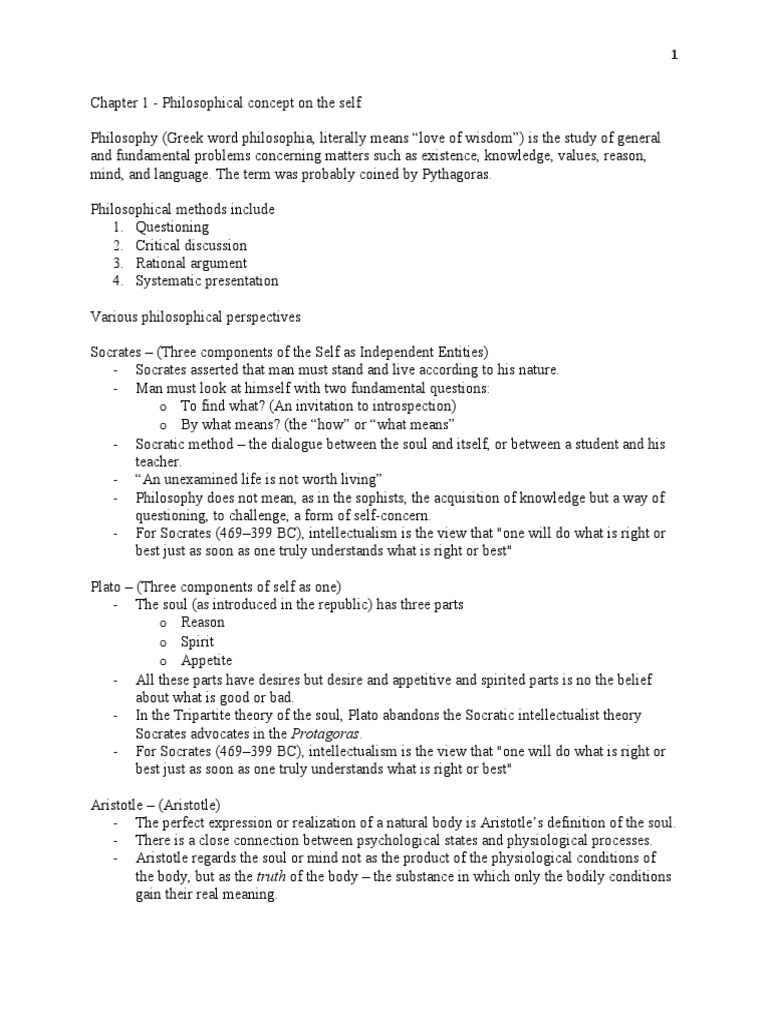 Gec 2 Chapter 1 2 Notes | PDF | Reason | Mind