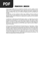 Biografia Francisco I. Madero | PDF | México | Gobierno
