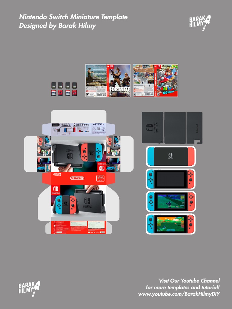 Nintendo Switch Miniature Template | PDF