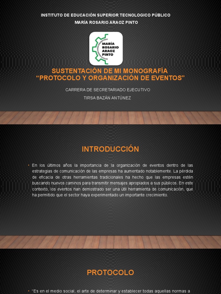 Protocolo y Organización de Eventos | PDF | Business | Institución