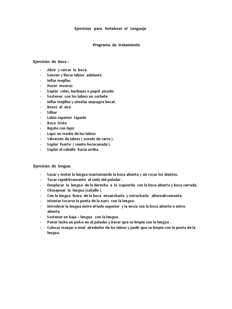 Ejercicios para Fortalecer El Lenguaje y Adaptaciones Curriculares ... Ejercicios para Fortalecer El Lenguaje y Adaptaciones Curriculares ...
