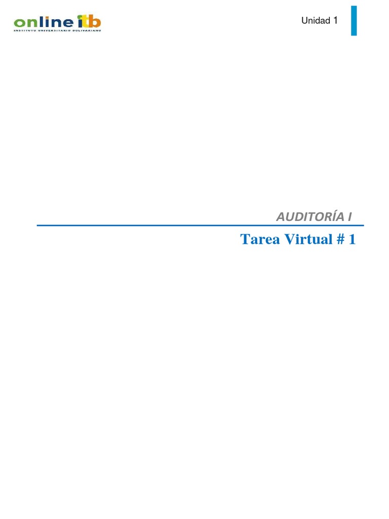 Tarea Virtual 1 | PDF