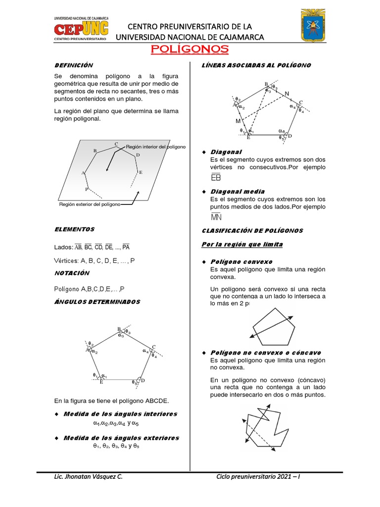 01 Polígonos | PDF | Polígono | Triángulo