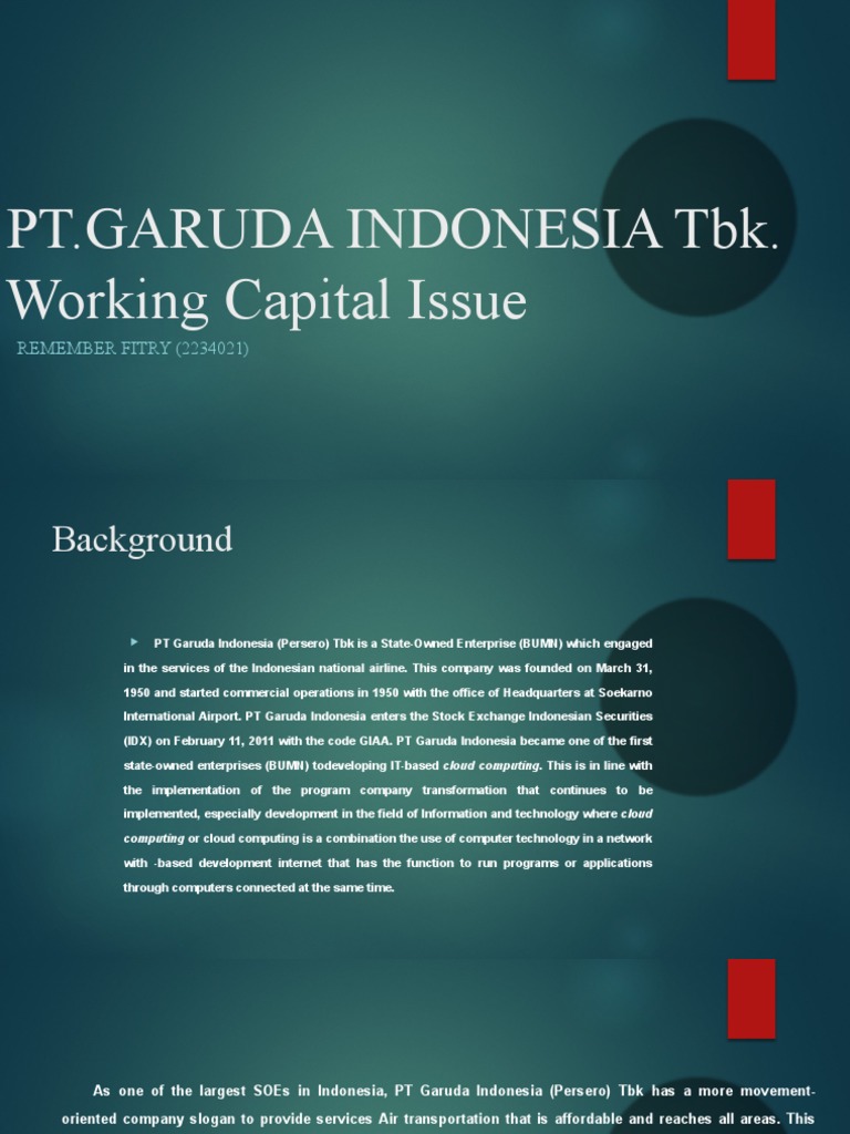 Garuda Indonesia TBK | PDF | Working Capital | Economies
