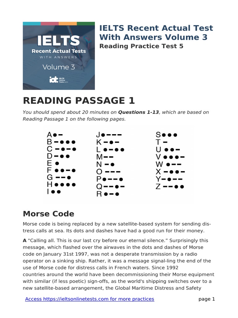 Readingpracticetest4 FULL | PDF | Expert | Telegraphy