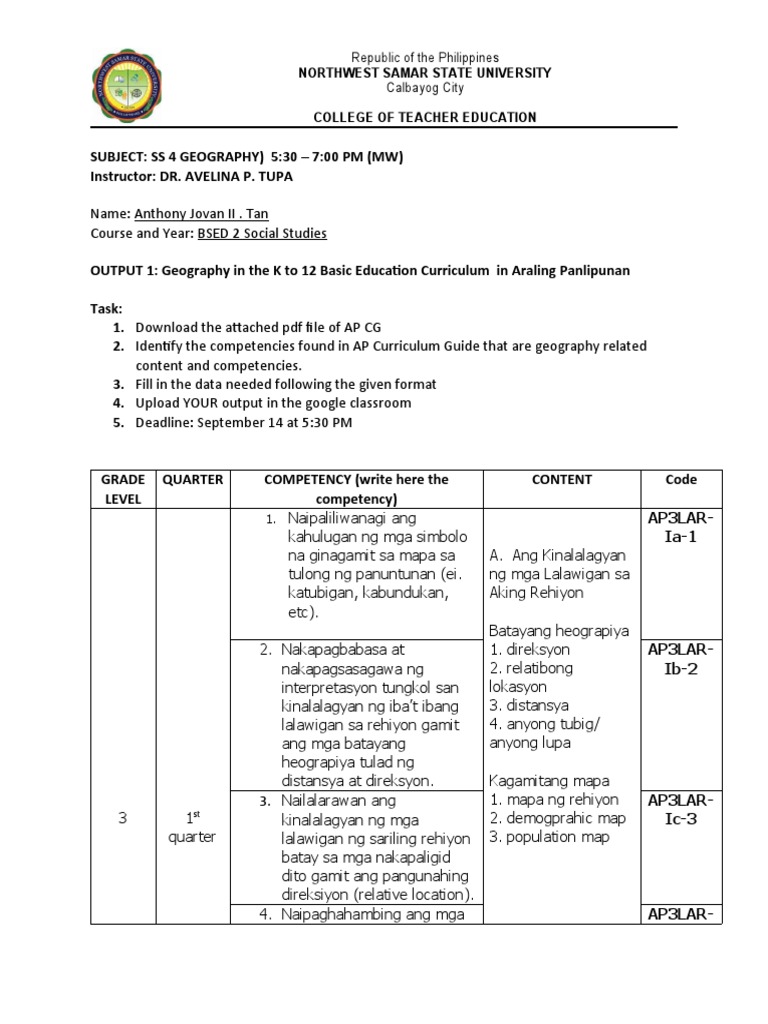 Competencies | PDF
