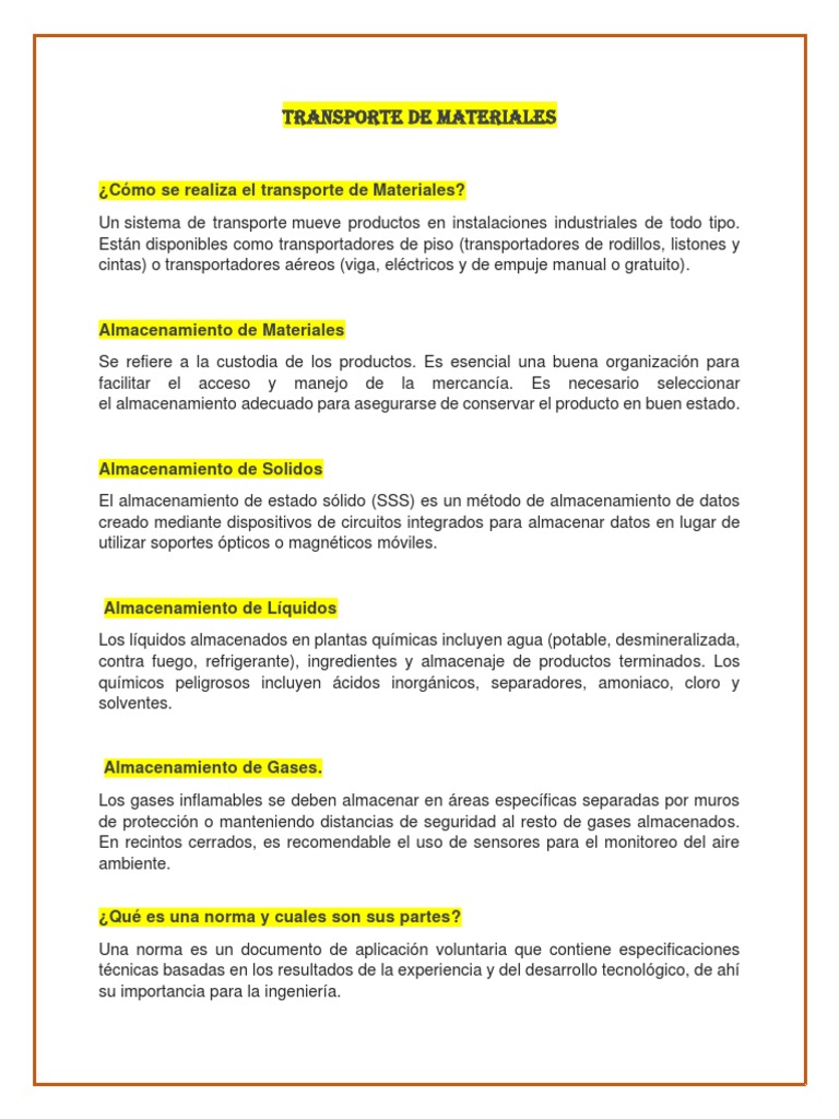 Transporte de Materiales M | PDF | Transporte | Agua