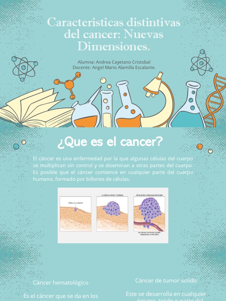 Características distintivas del cáncer: Una exploración de los ...