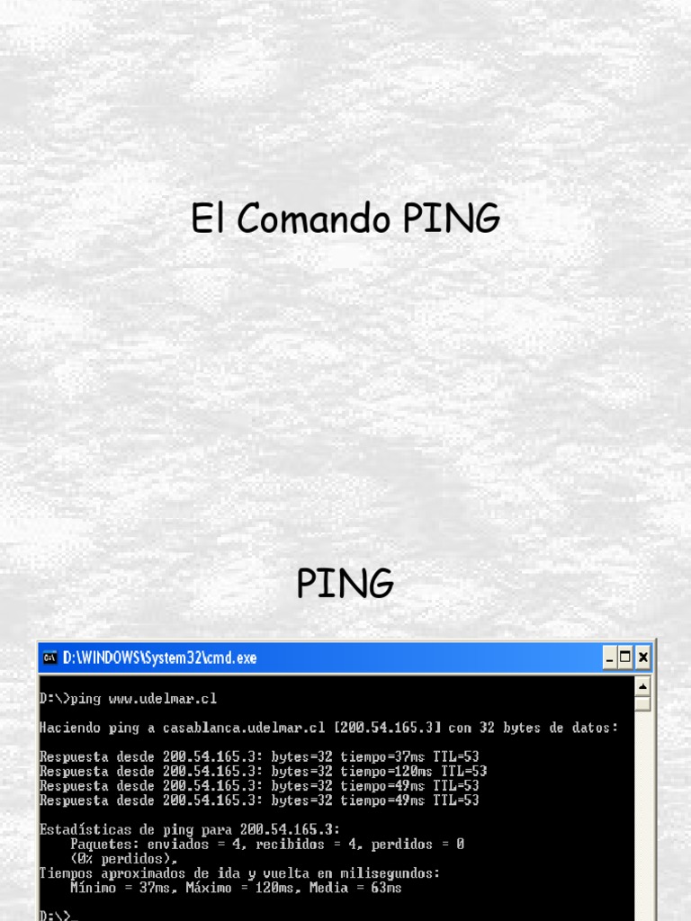 El Comando PING | PDF