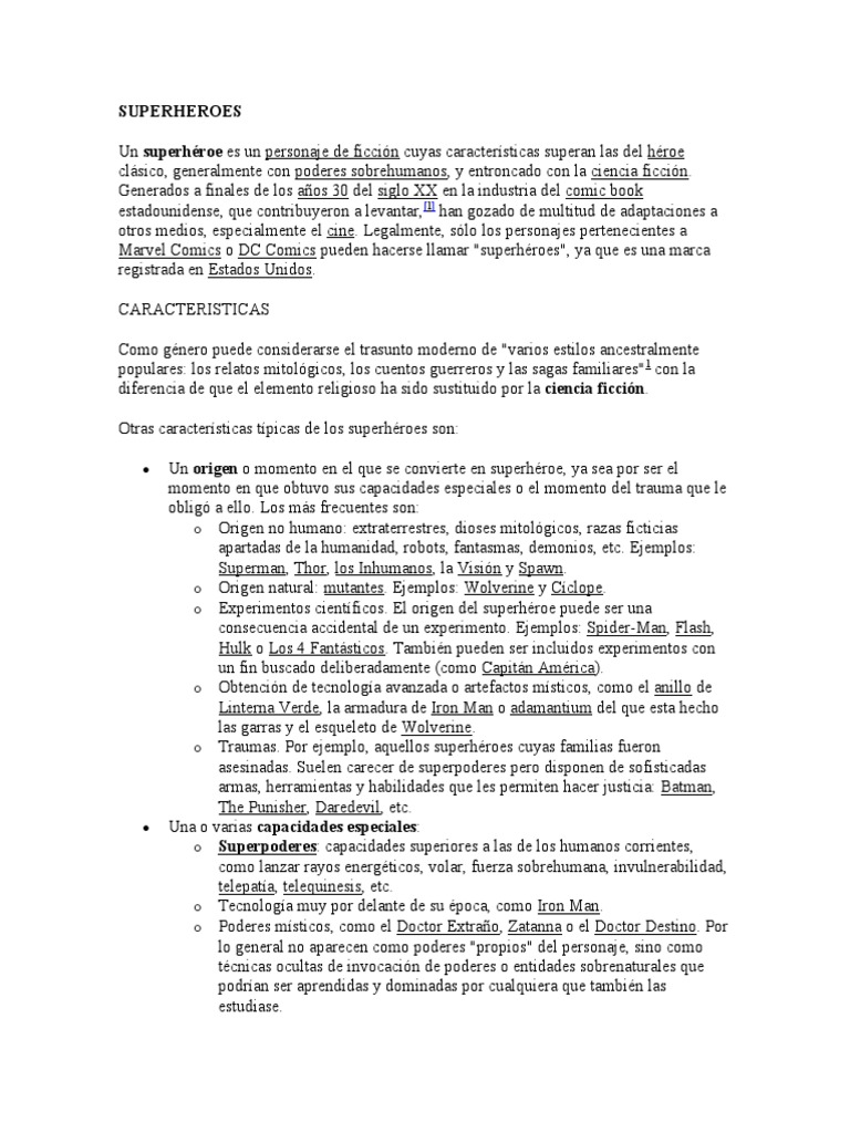 SUPERHEROES | PDF | Superhéroes | Comics Marvel