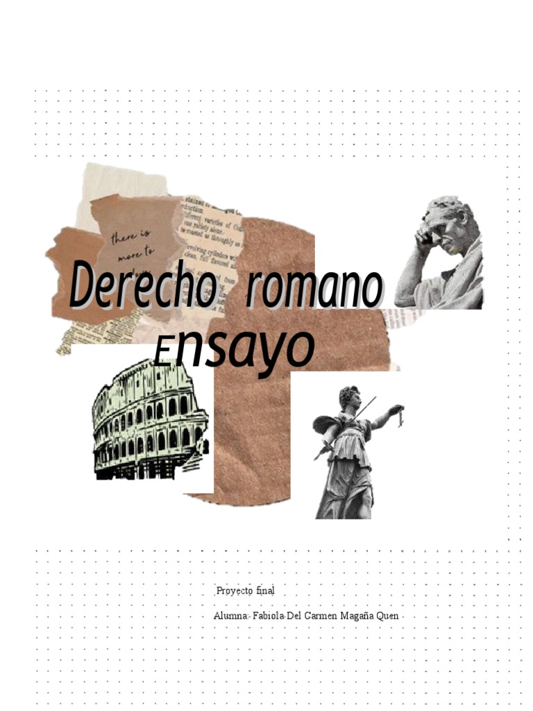 Historia y Conceptos del Derecho Romano | PDF | Posesión (Ley) | Roma ...