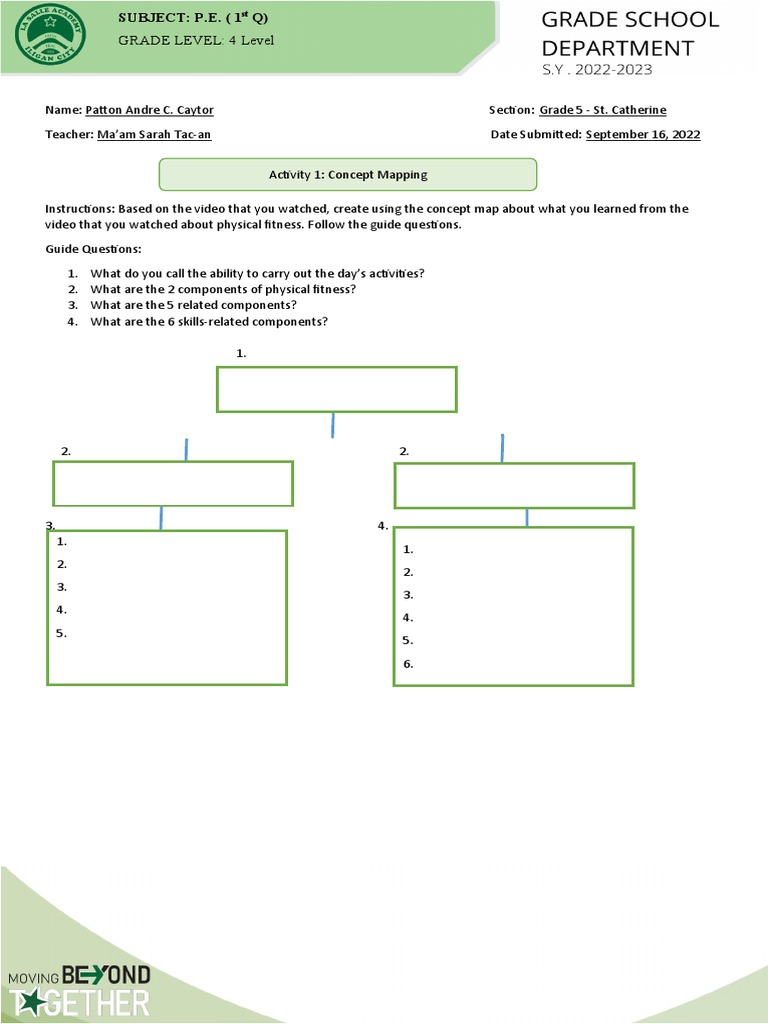GS (12) P.E. 5 Act.1 Concept Mapping New | PDF