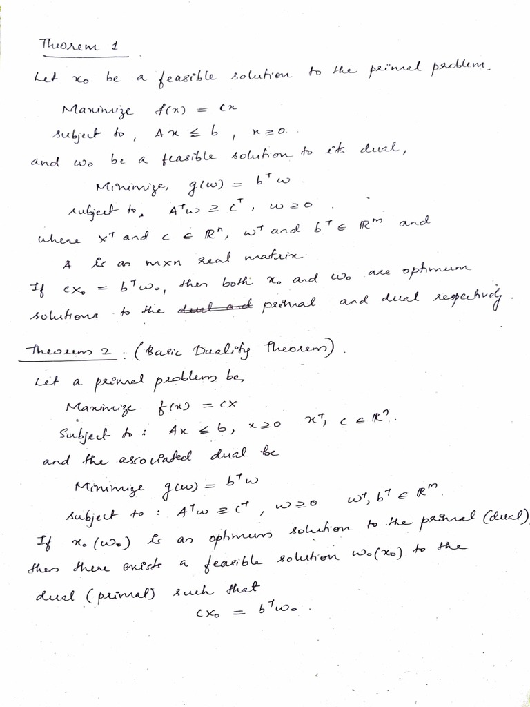 Fundamental Theorem of Duality | PDF