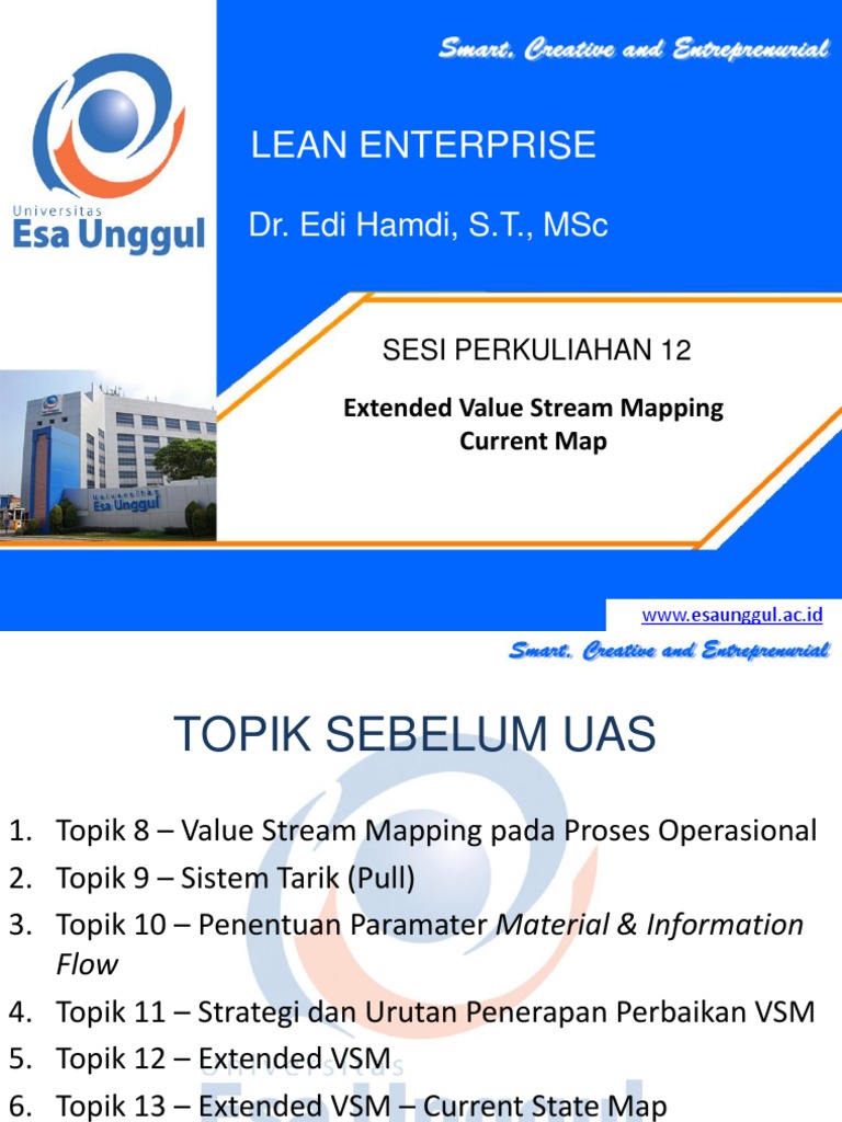 Sesi 13-EML603 Lean Enterprise | PDF | Lean Manufacturing | Business