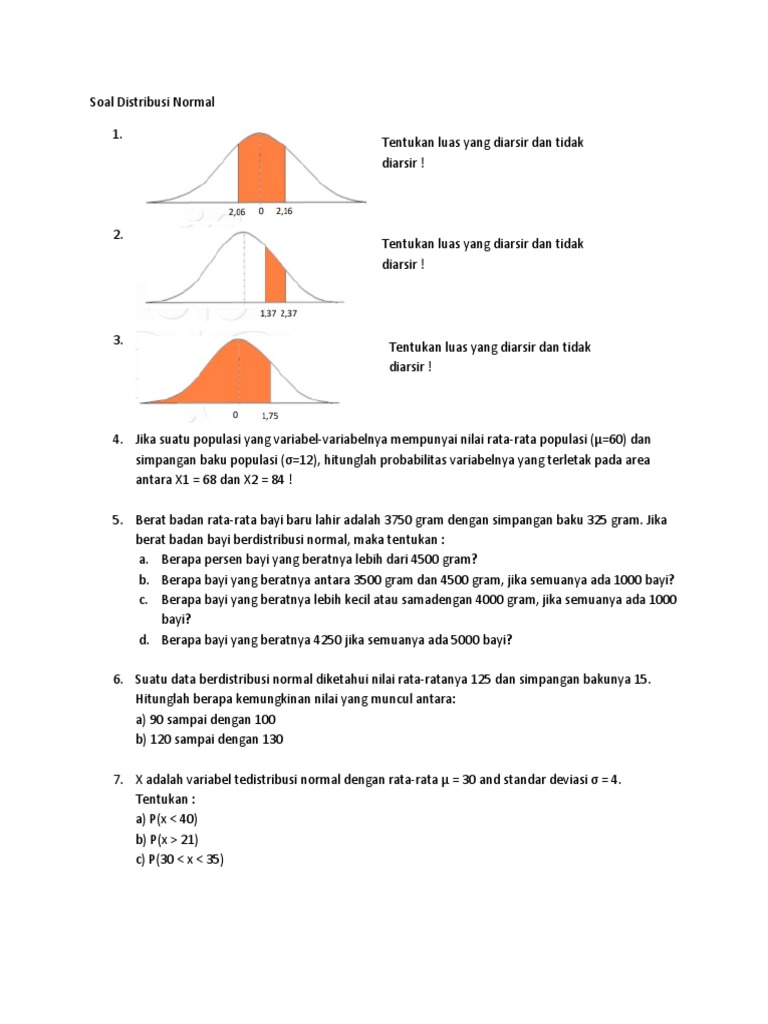 Soal Distribusi Normal | PDF
