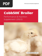 Cobb500 Broiler Performance and Nutrition Supplement | PDF | Poultry | Meat