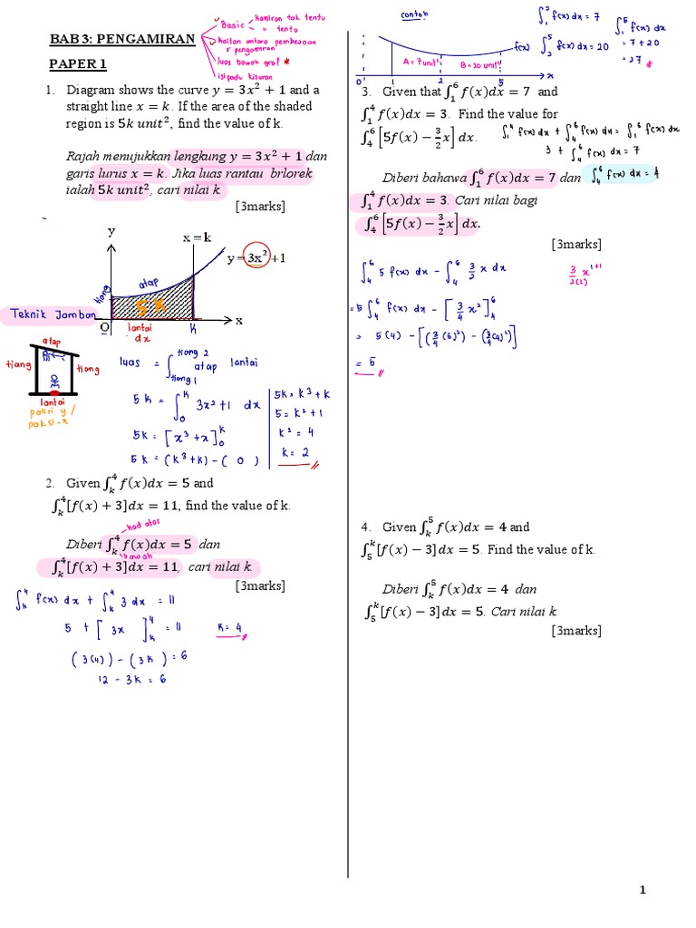 Bab 3 Integration | PDF | Mathematical Concepts | Elementary Mathematics