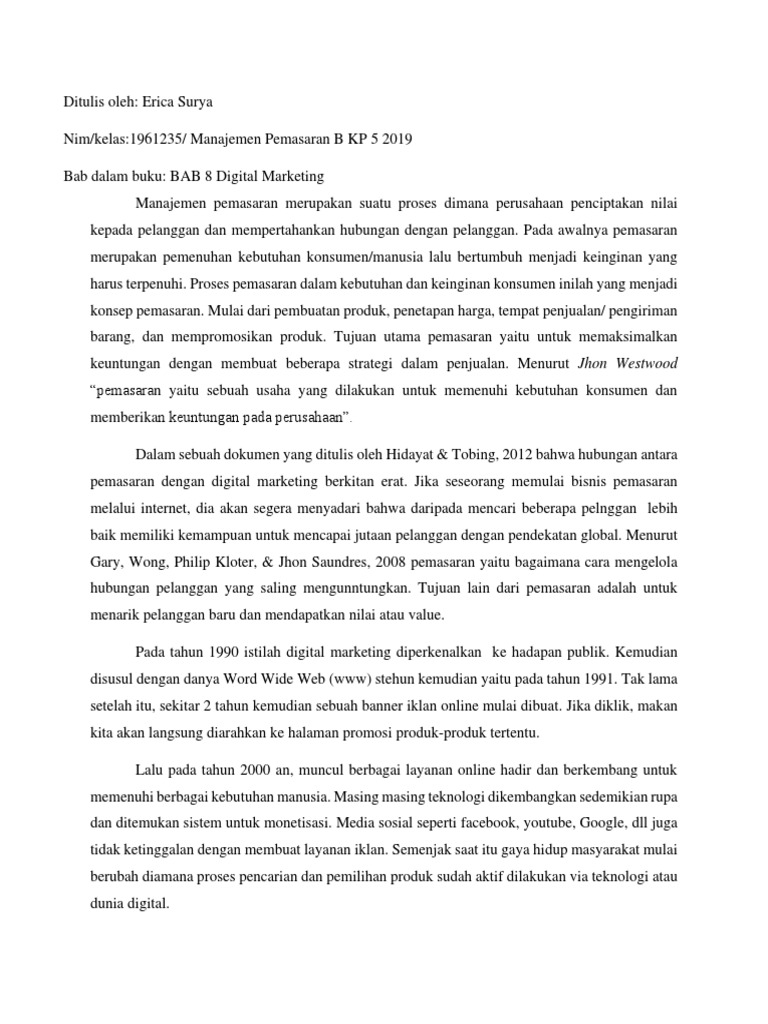 Erica Surya 1961235 | PDF