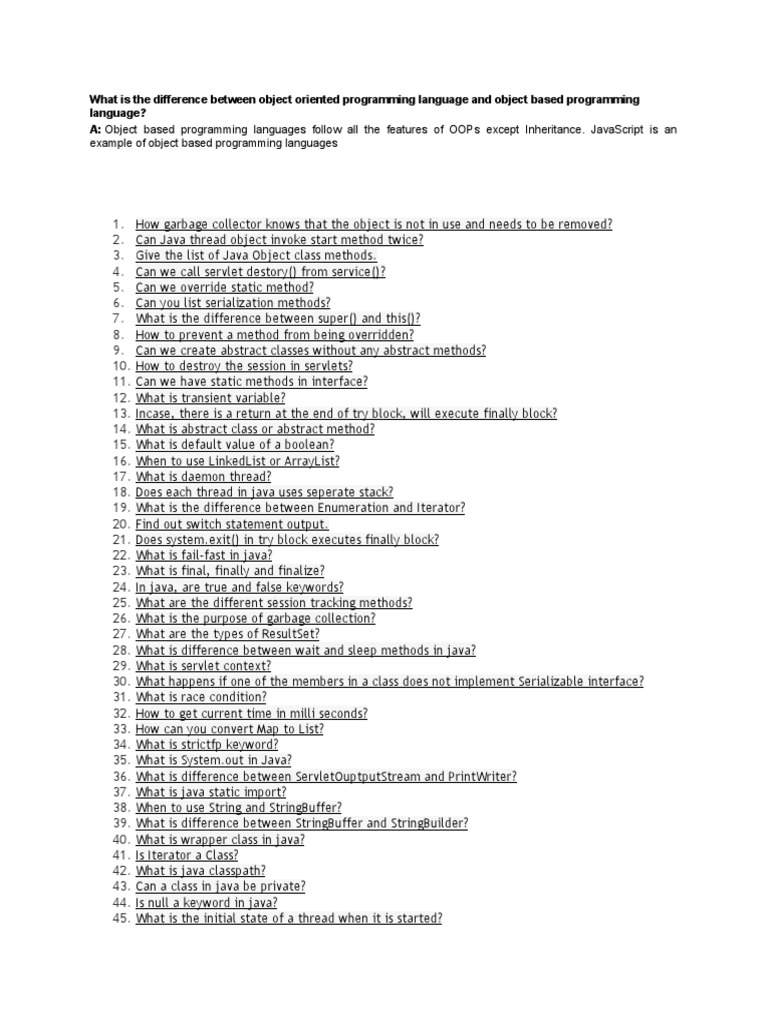 05 Java Questions Pdf Method Computer Programming Java Programming Language