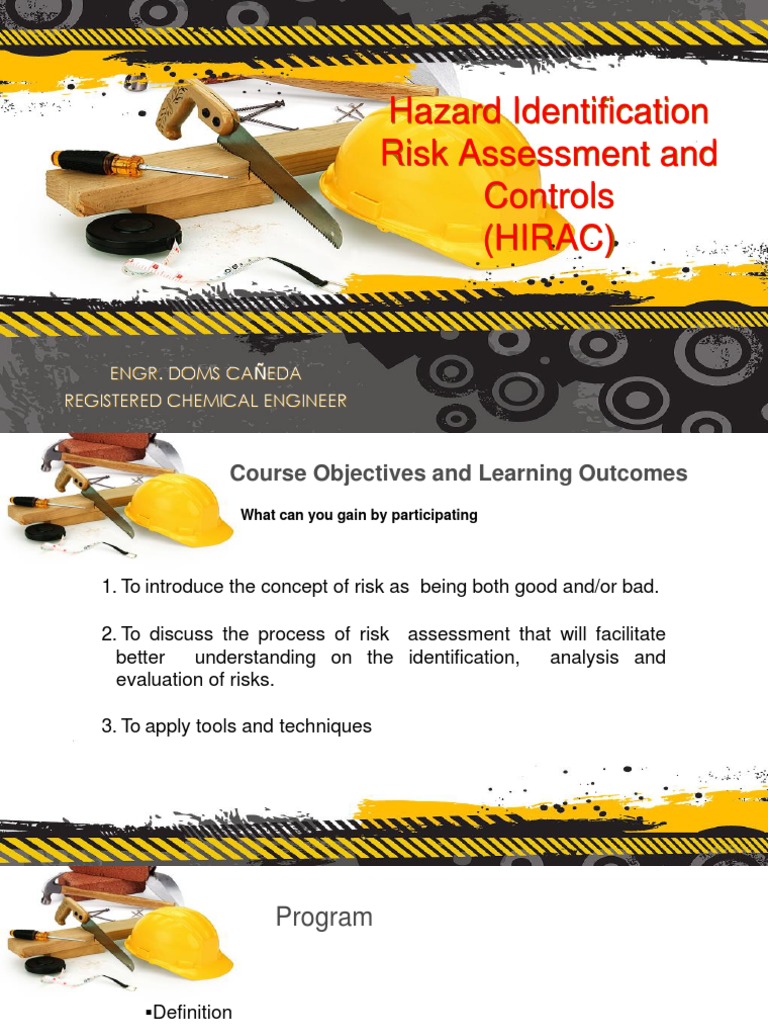 Hirac Part 1 | PDF | Occupational Safety And Health | Risk