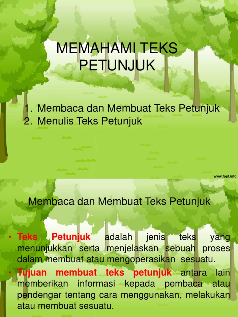 7 Memahami Teks Petunjuk | PDF