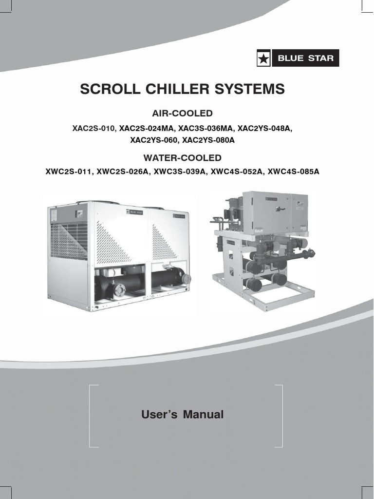 Air Cooled Water Cooled Scroll Chiller S | PDF | Air Conditioning ...