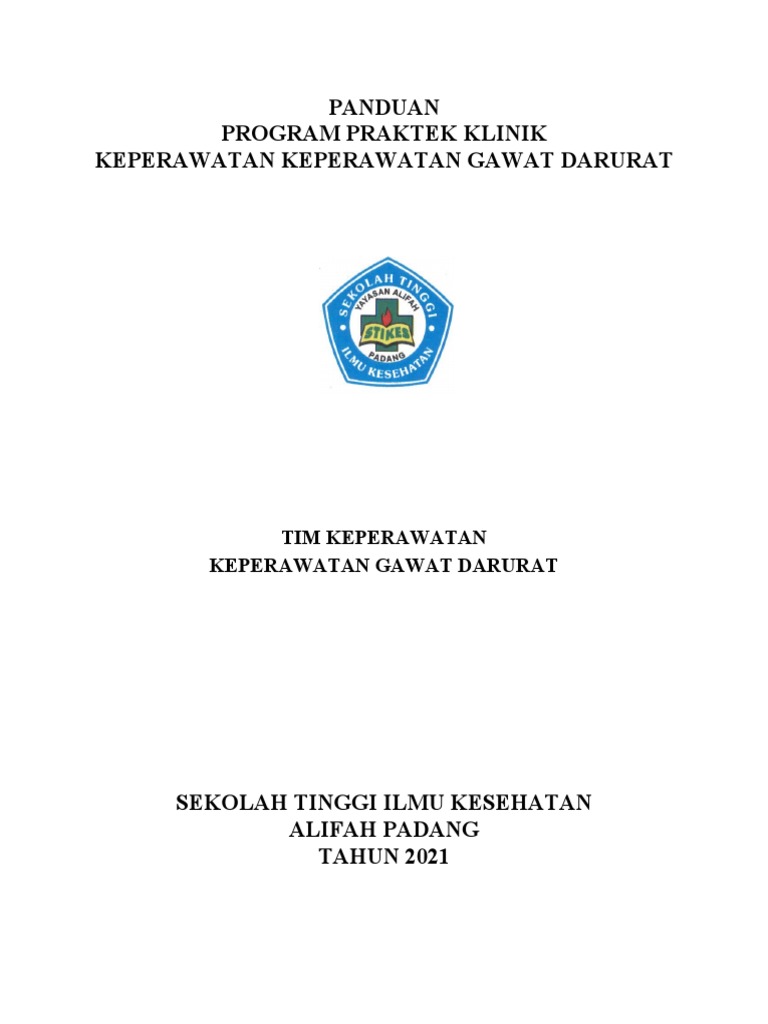 Panduan Praktik Klinik Keperawatan | PDF