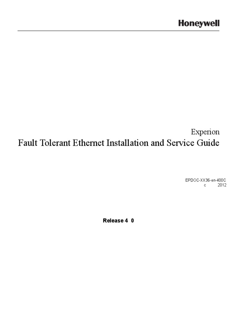 Fault Tolerant Ethernet Installation And Service Guide Epdoc Xx36 En 400 Pdf Computer 9267