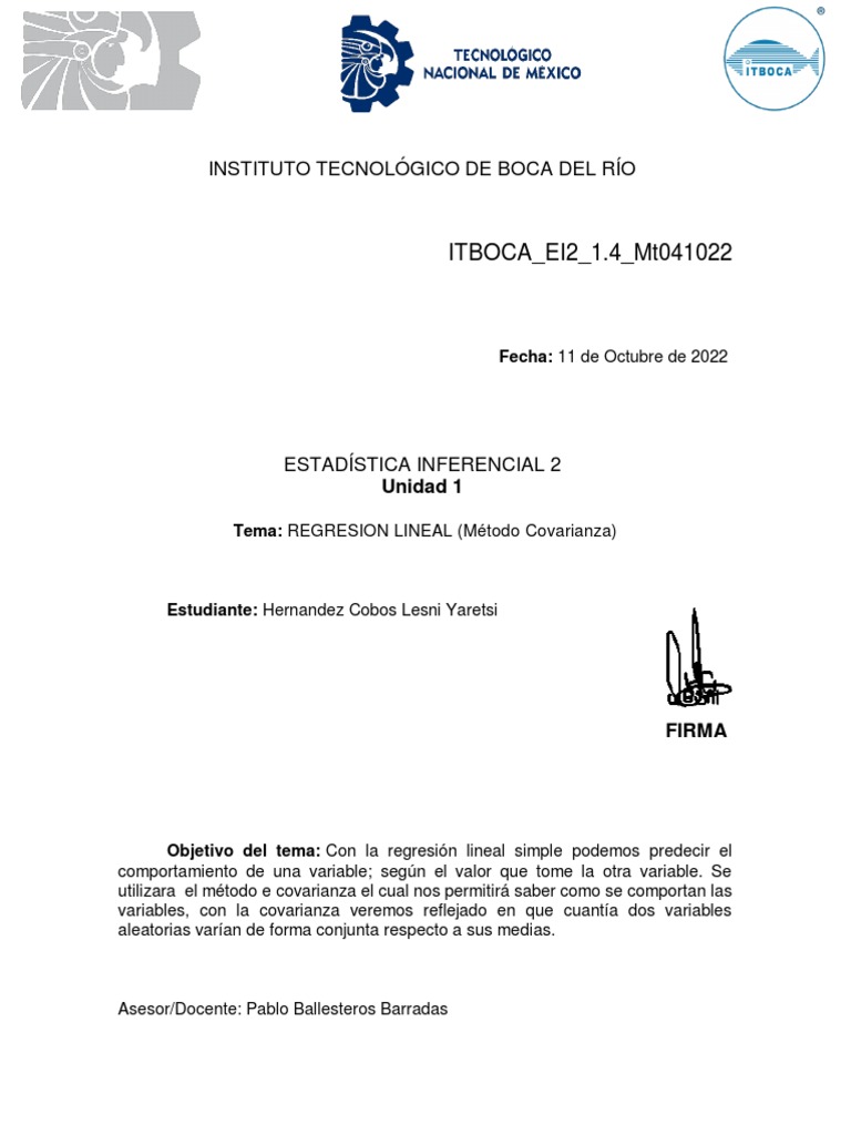 ITBOCA EI2 1.4 Mt041022 | PDF