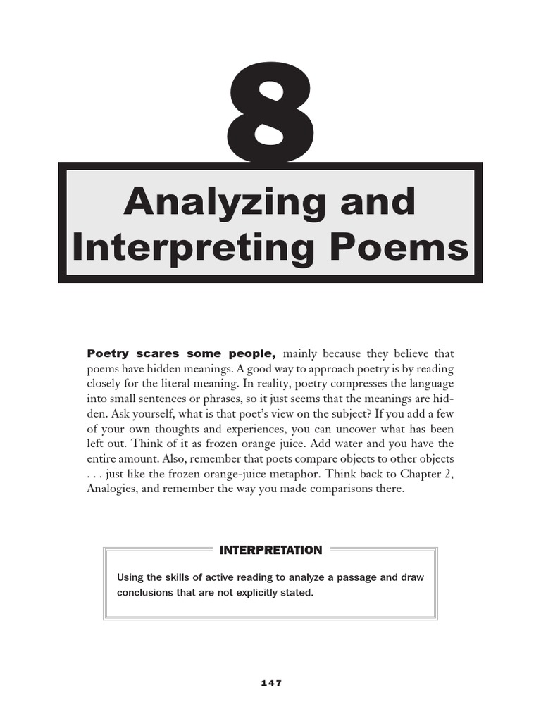 Middle Level Reading Part 3 Poem | PDF | Poetry
