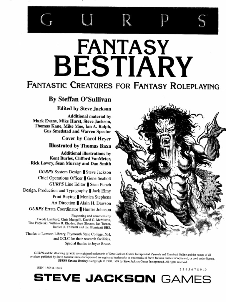 GURPS Fantasy Bestiary | PDF