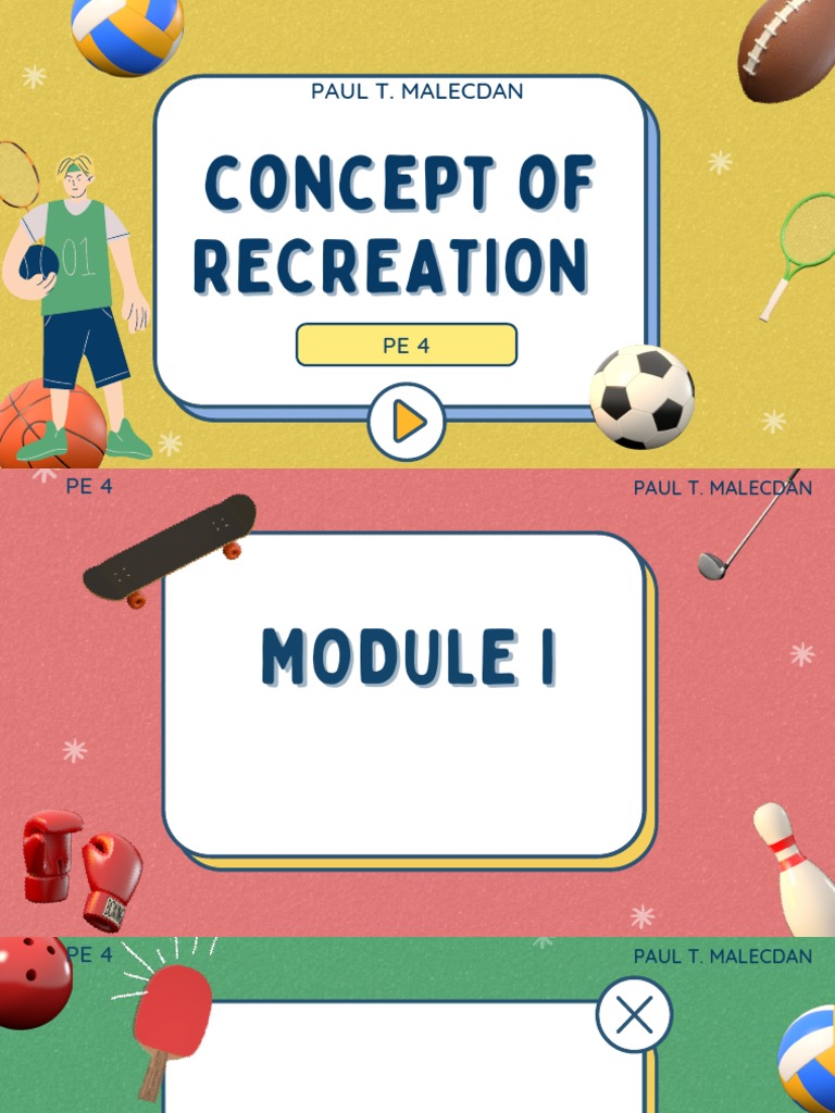 Concept of Recreation | PDF | Recreation | Experience