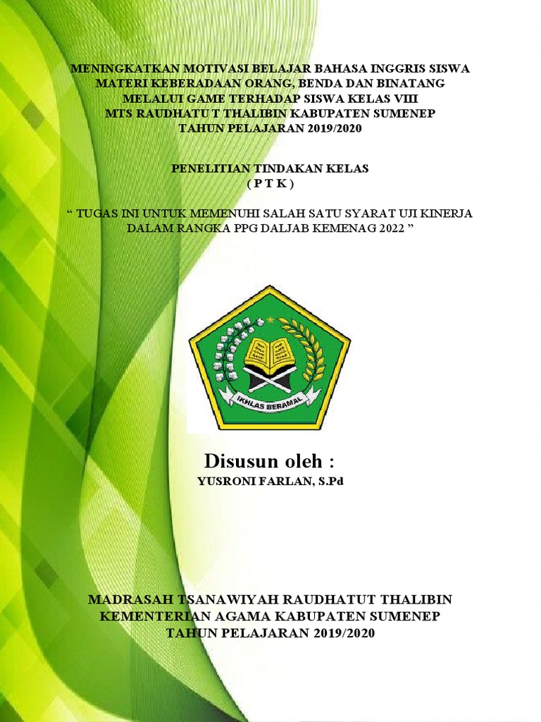 Yusrons Cover PTK | PDF