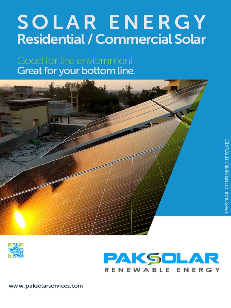 Paksolar Residential Commercial Solar Brochure | PDF | Solar Power ...