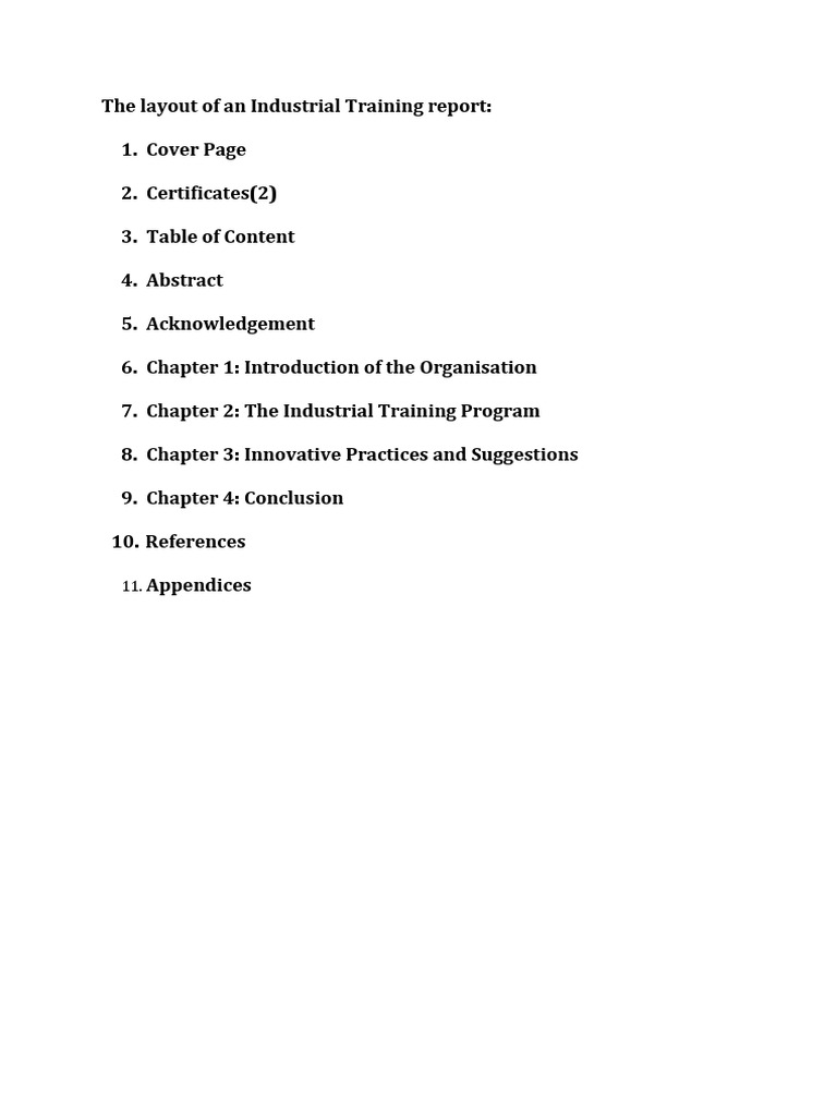 How To Write Industrial Training Report | PDF | Theory | Competitive Advantage