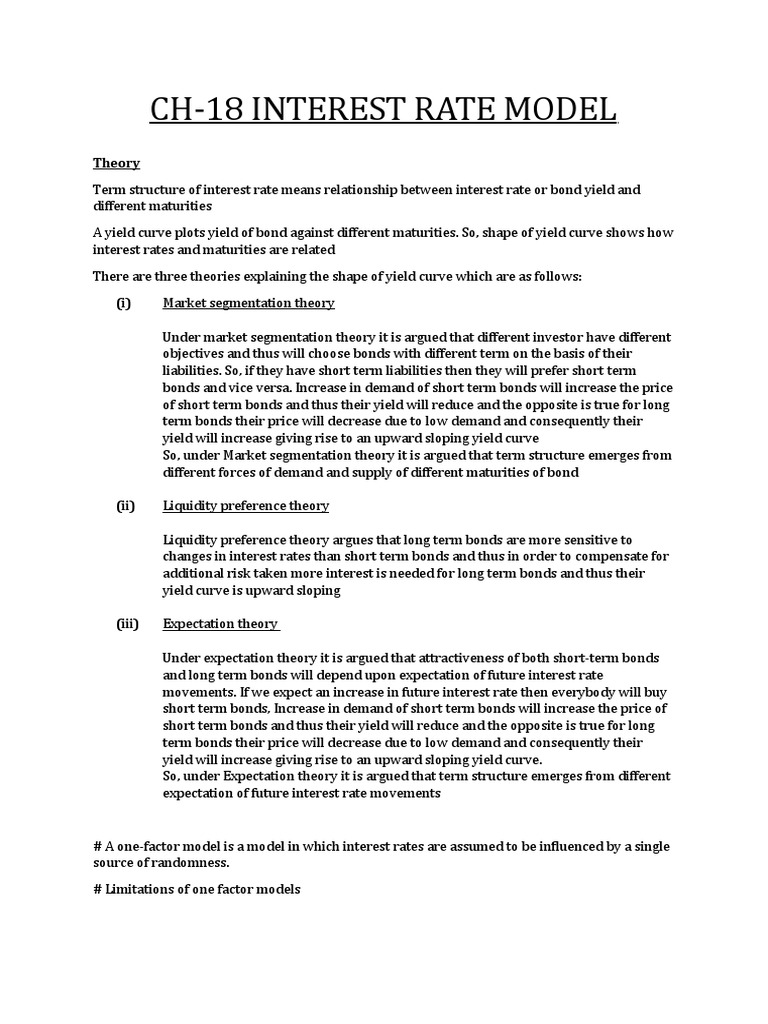 CH-18 Term Structure of Interest Rate | PDF | Yield Curve | Bonds (Finance)