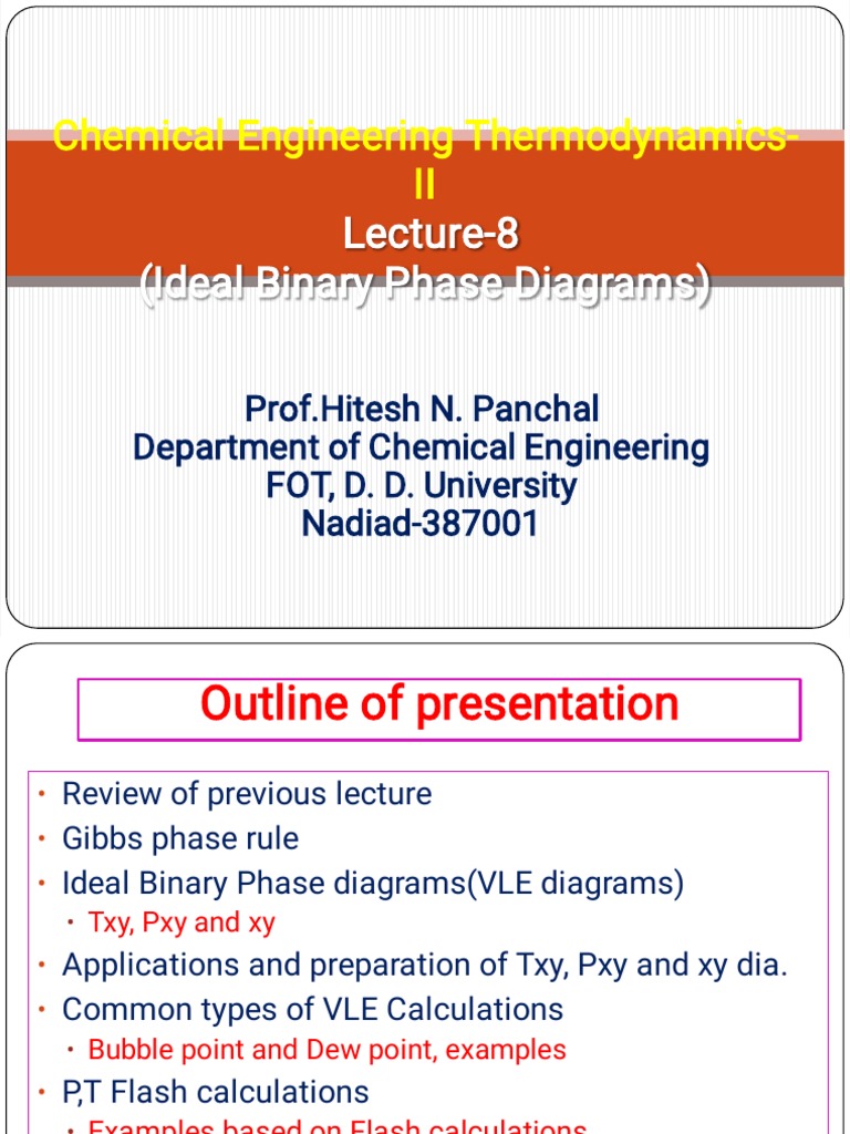 Lecture-8,9,10 VLE Diagrams | PDF | Phase (Matter) | Phase Diagram