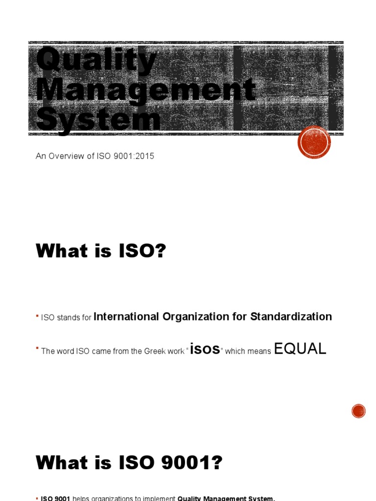 Iso 9001 Overview Pdf | Iso 9001 C’Est Quoi – NALLJS