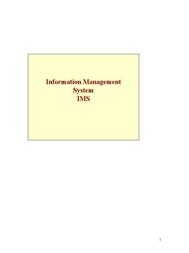 Mat Ims | PDF | Databases | Programming