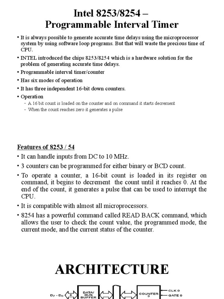 MP Module 4 8254 | PDF | Electronic Engineering | Electronic Circuits