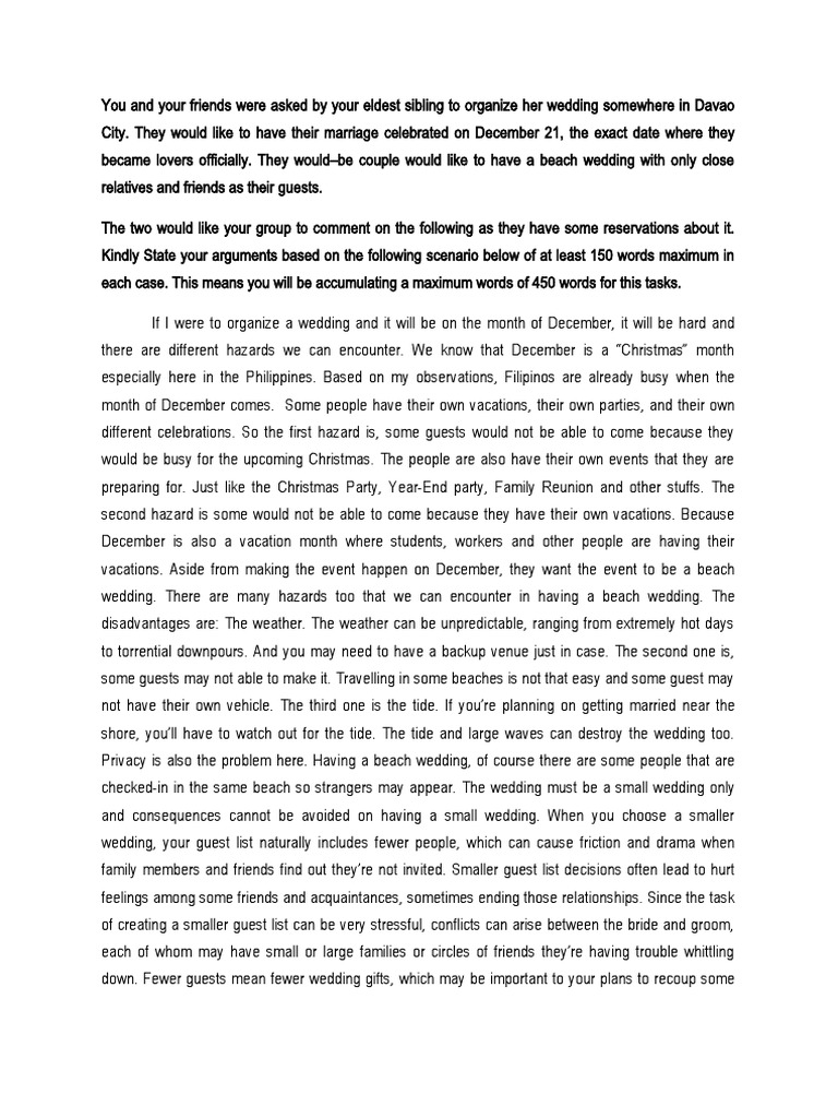 RISK MANAGEMENT (Wedding Organize) | Download Free PDF | Social ...