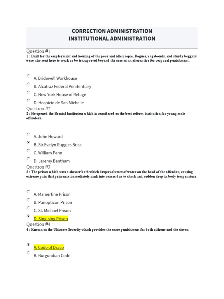 Poe-Practice Test | PDF | Prison | Crimes