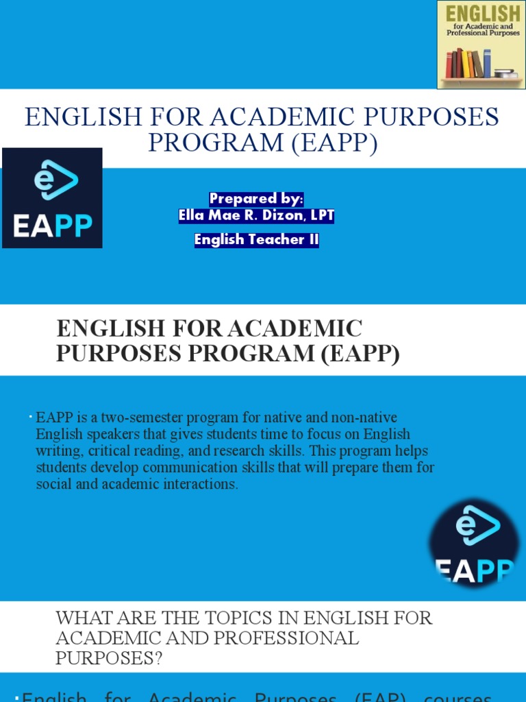 Lesson 1 Eapp | PDF | Theory | English Language