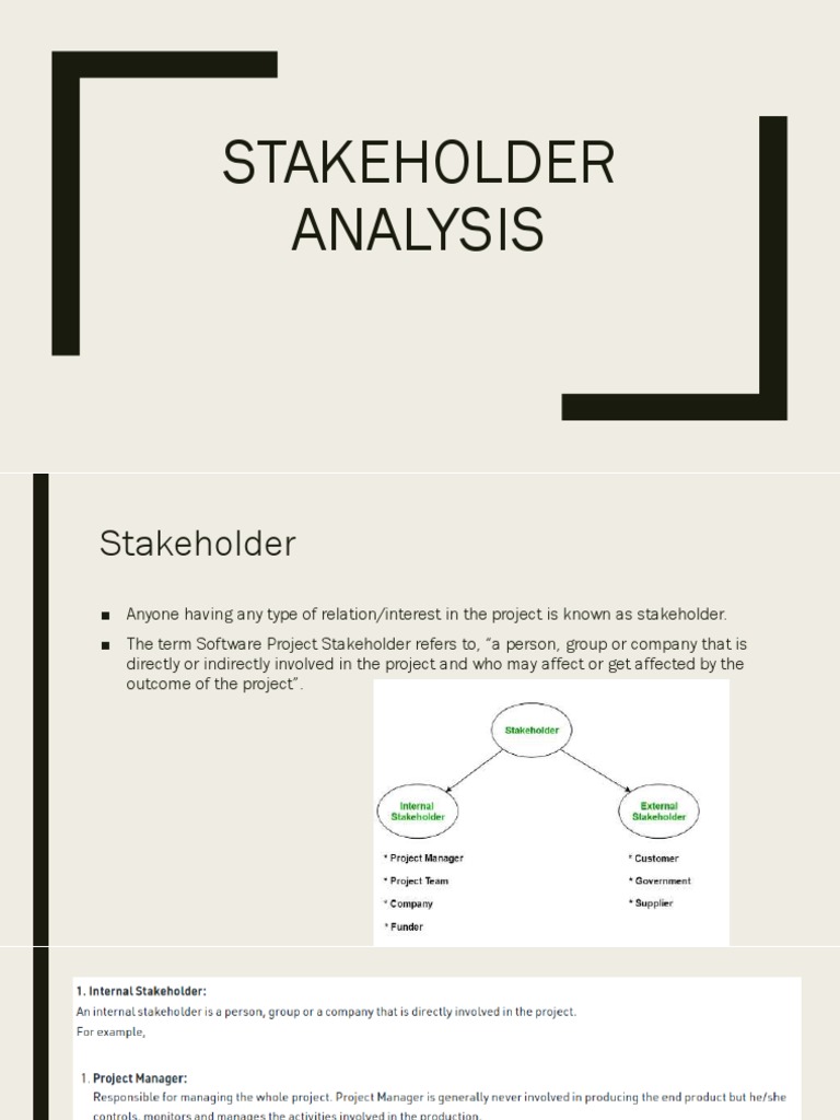Stakeholder Analysis Guide | PDF | System | Reliability Engineering