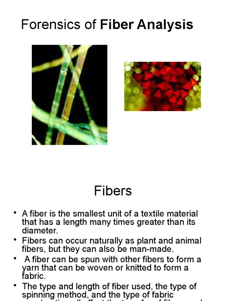 Fiber Forensic | PDF | Fibers | Textiles